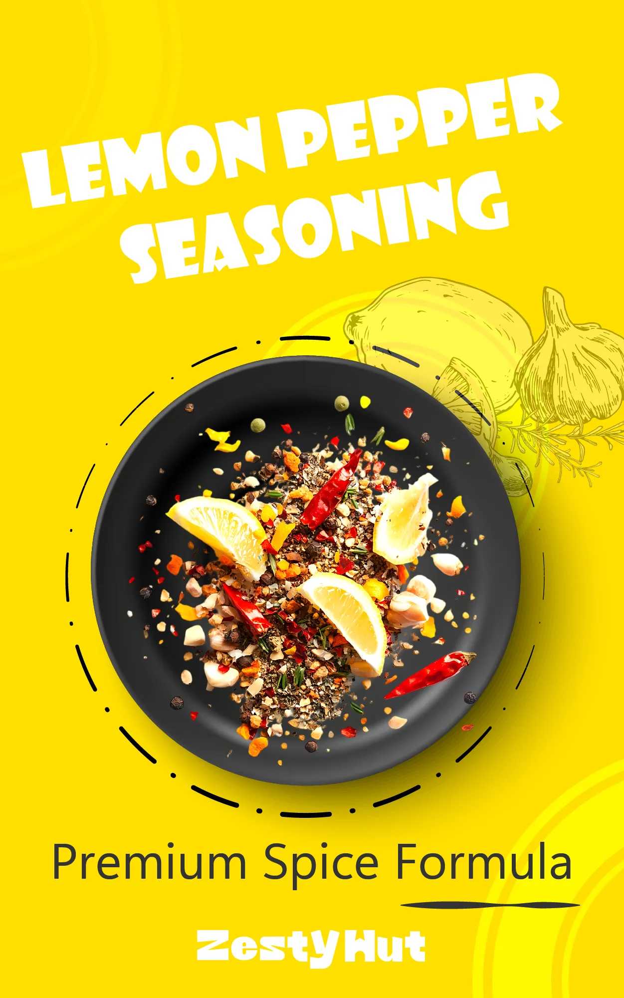 Lemon Pepper Seasoning- ZestyHut- Best spices formulas in USA- Spices ...