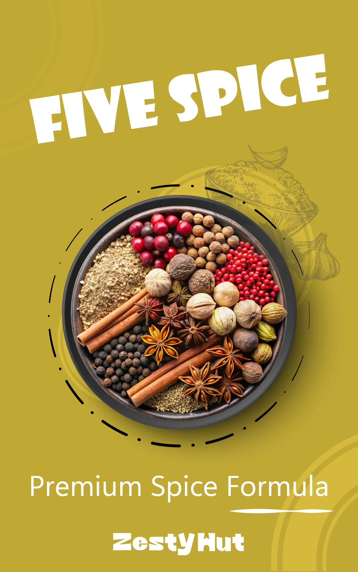 Five Spice-ZestyHut- Best spices formulas in USA- customized spices & seasoning blends ...